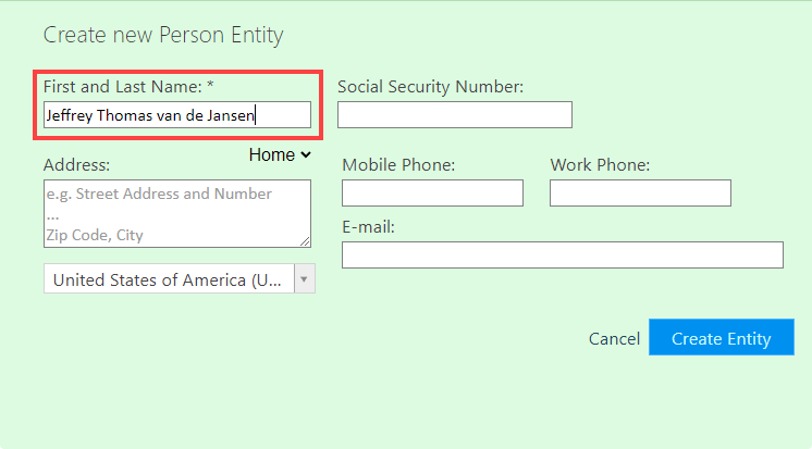 Adding a Last Name Prefix – LEX247