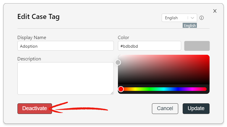 How to Deactivate a Tag – LEX247