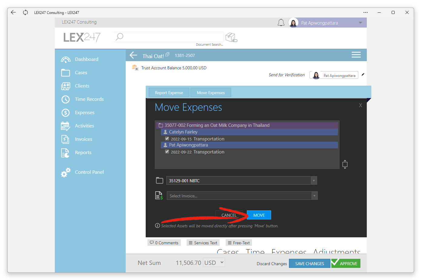 How do I Move an Expense? – LEX247