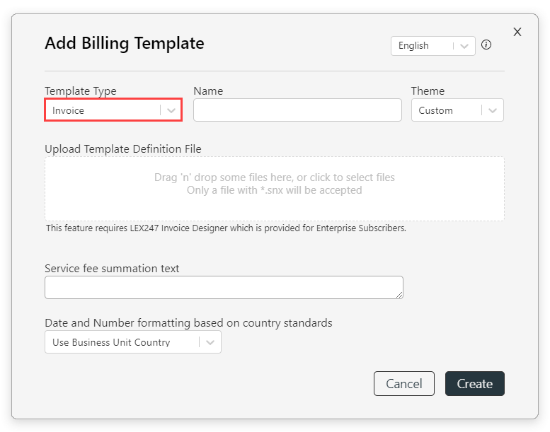 How to Add a Billing Template – LEX247